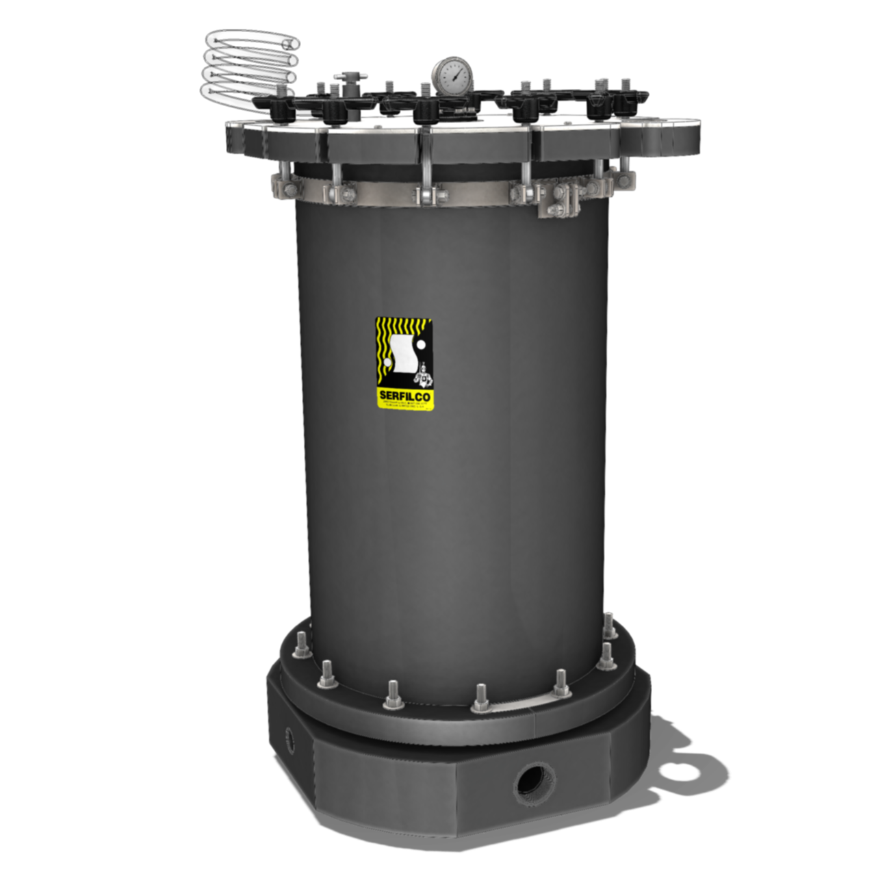 P-78-1664-V Chamber HF PVC FKM FPM,Viton 40" Double Open End Filter ...