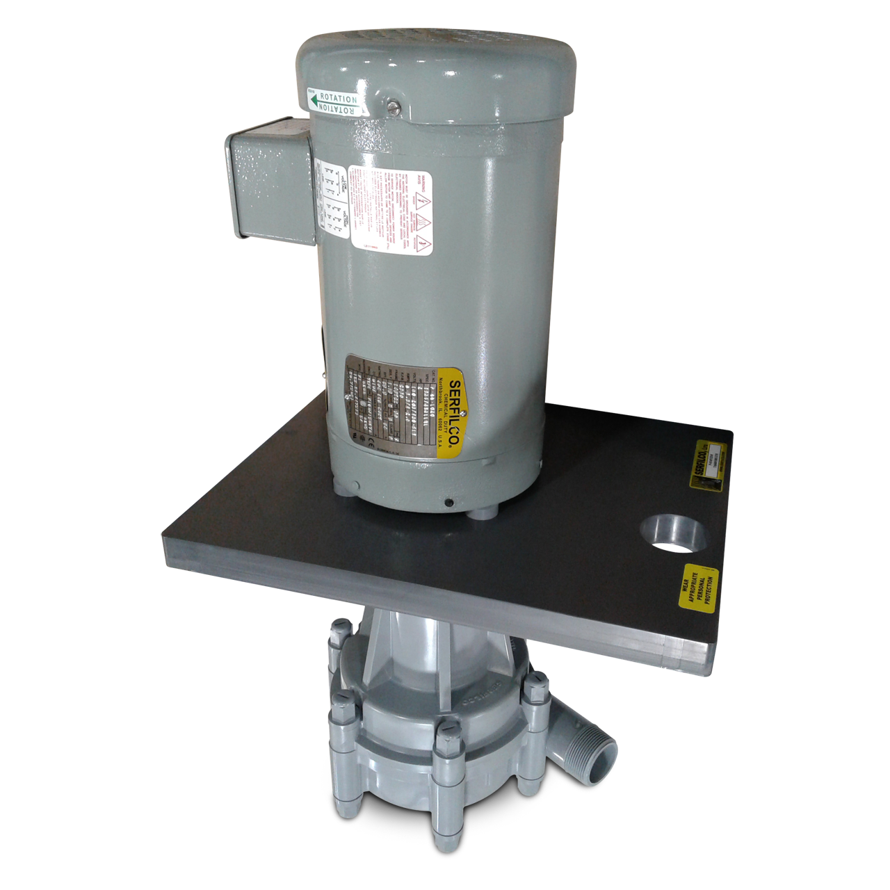 P-45-0123-H PUMP EH 12"x15"; 12" CPVC EPDM 2NPT 1 1/2NPT - SERFILCO