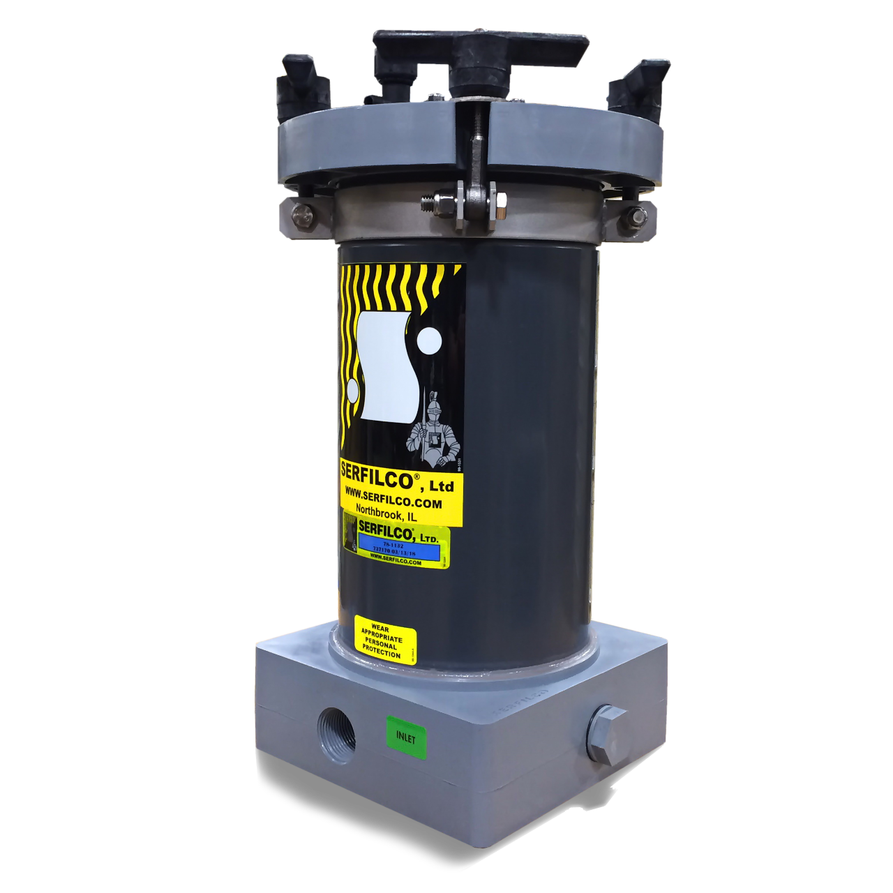 P-78-1132 Chamber S 10" PVC EPDM 10" Double Open End Filter Cartridge ...